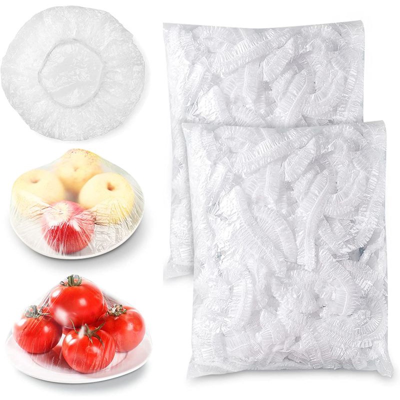 Disposable Food Cover Elastic Plastic Wrap Food Grade Food Lids Shoe ...