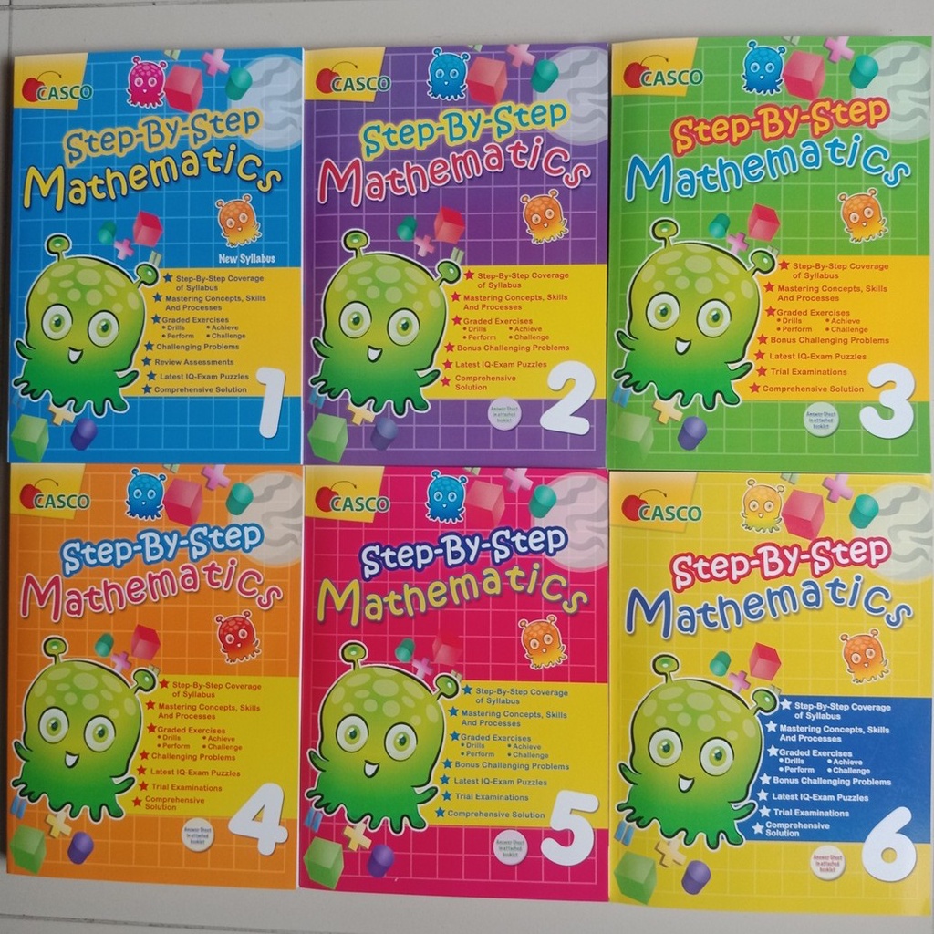 Step-By-Step Maths Primary Book 1 - 6 (Selection Per Book) | Shopee ...