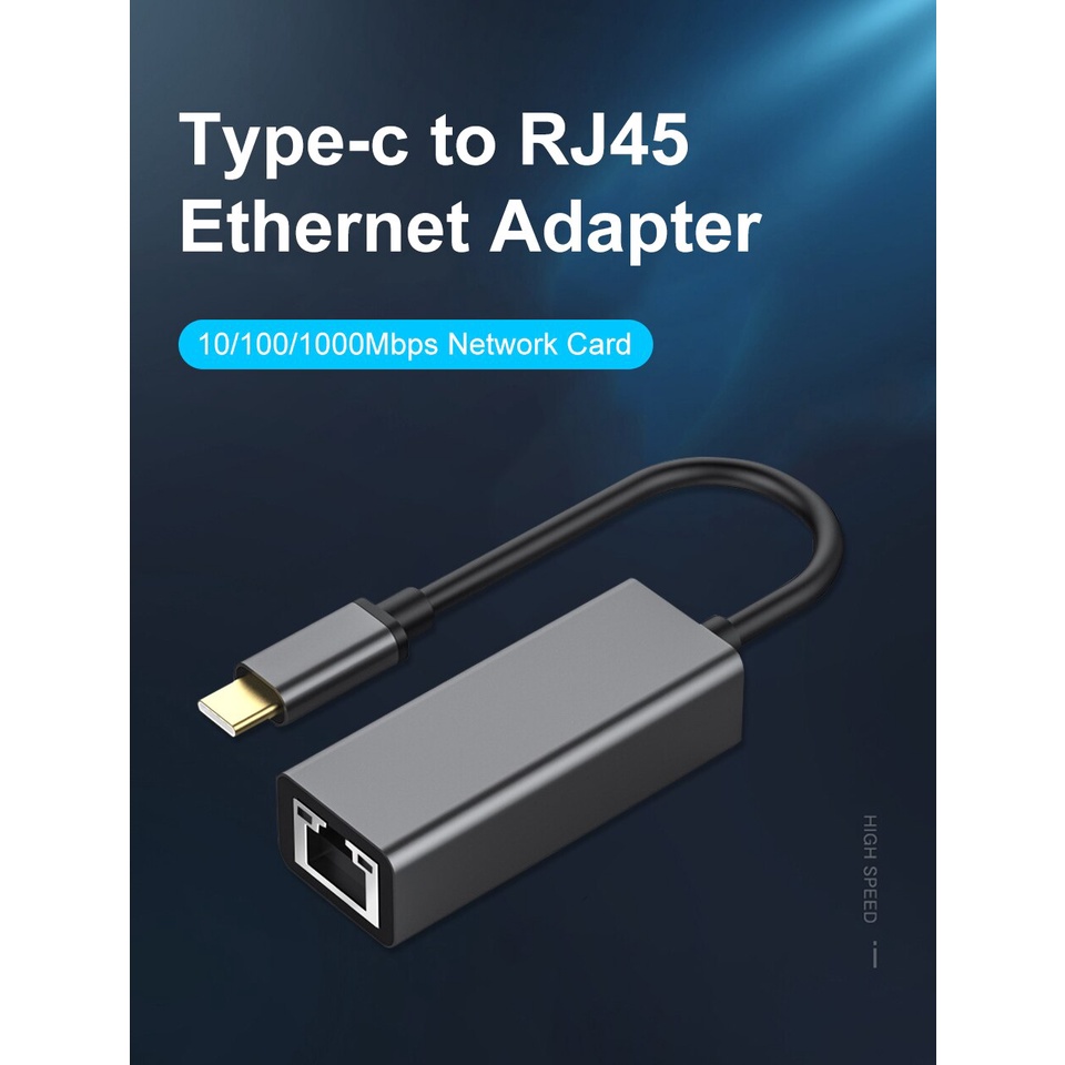 UPTM Type-C to RJ45 Ethernet Gigabit Adapter | Shopee Singapore