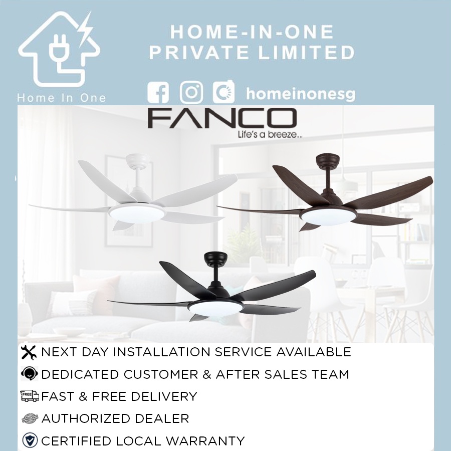 FANCO TRIBUTO 46/56 INCHES DC MOTOR + 36W LED PANEL + REMOTE CONTROL ...