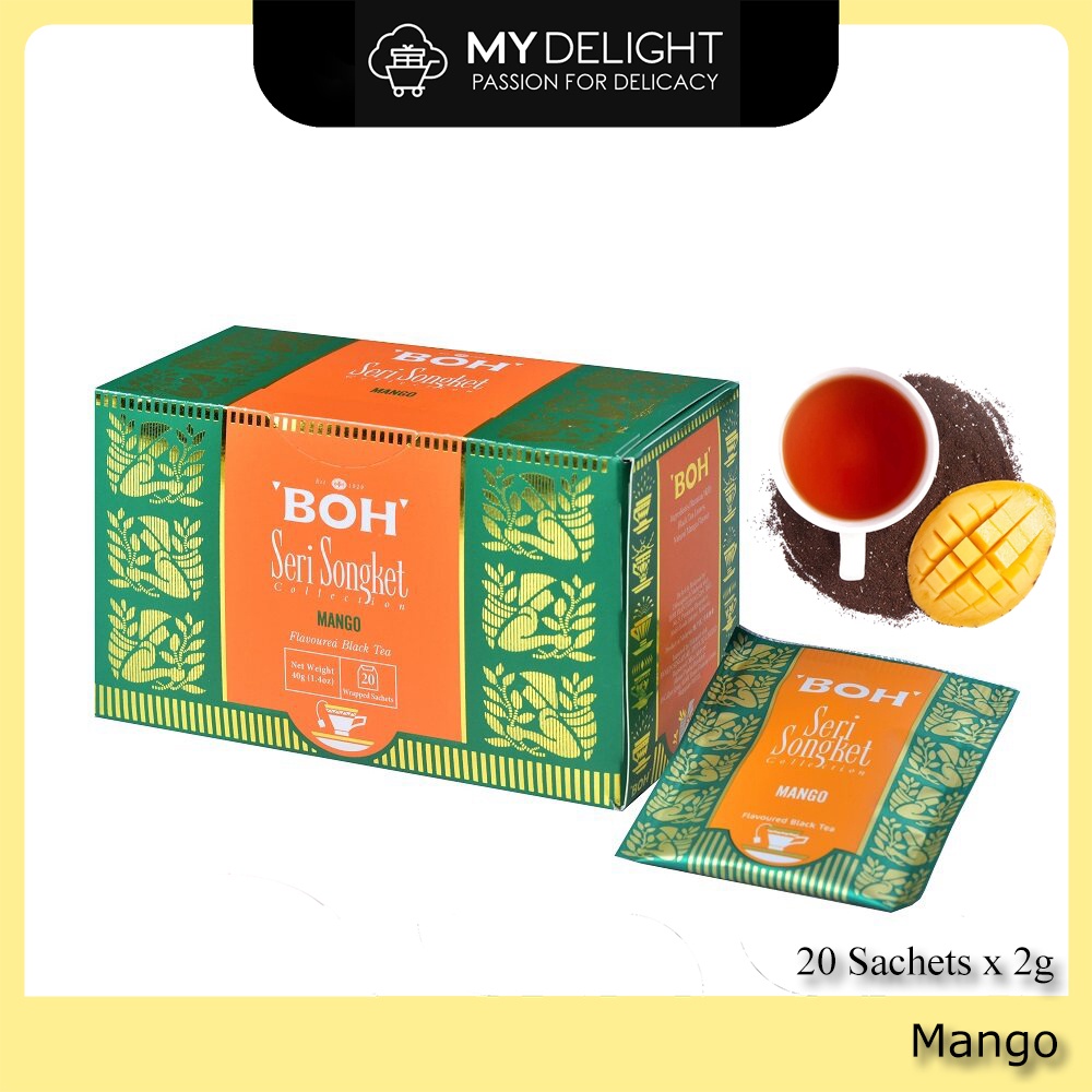 (20 Sechets) BOH Tea Seri Songket Lychee With Rose Earl Grey With ...