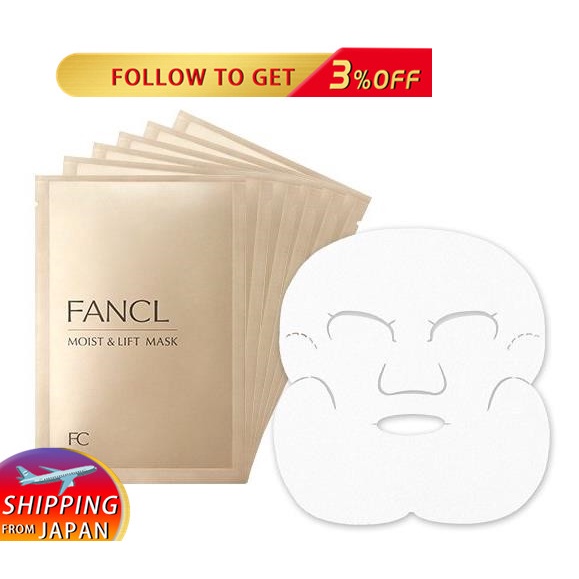 100% original FANCL Moist Lift Facial Mask 28ml 6 Sheets made in japan ...