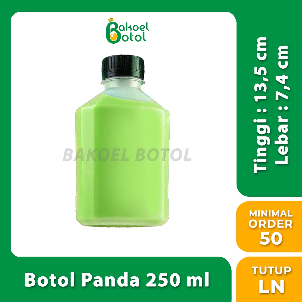 Panda Bottle 250 ml (MINIMAL 1 PACK) / Unique Bottle Size 250 ml / Cute ...