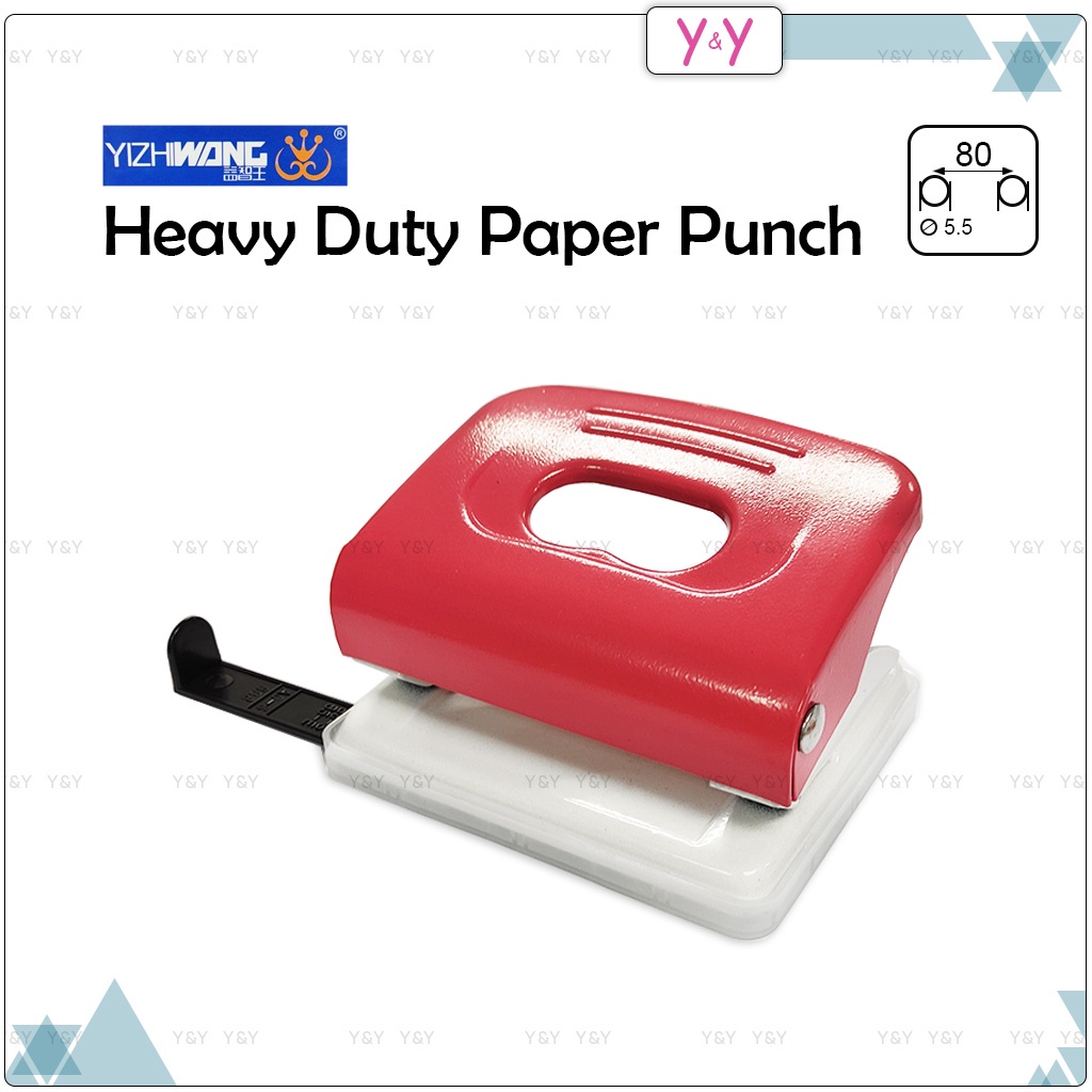 YZW Heavy Duty 2 Holes Puncher / 2-Hole Punch / Paper Punch / Document ...