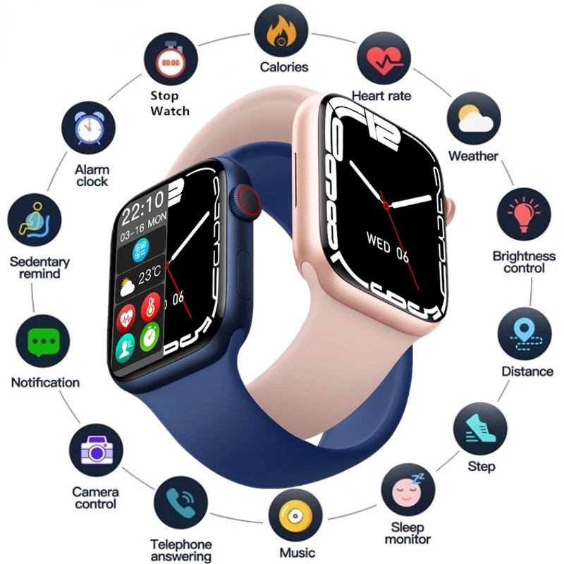 i7 Pro Max Smart Watch 7 Sport Waterproof Smart Band Phone Call Custom ...