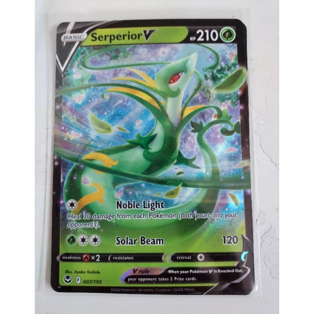 Pokemon serperior V silver tempest card | Shopee Singapore