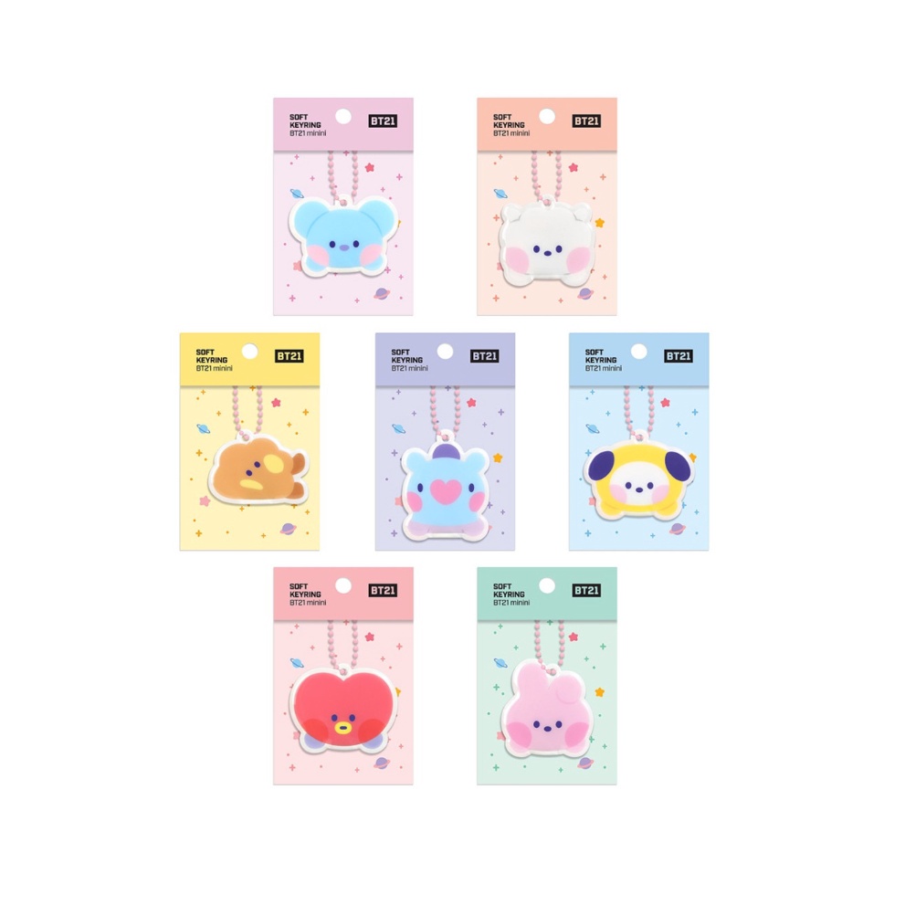 BTS BT21 Official Minini SOFT Keyring Monopoly | Shopee Singapore