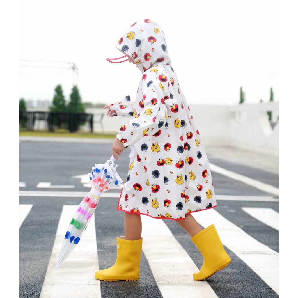 [SG Seller] Sesame Street Elmo Children Rain Poncho | Shopee Singapore