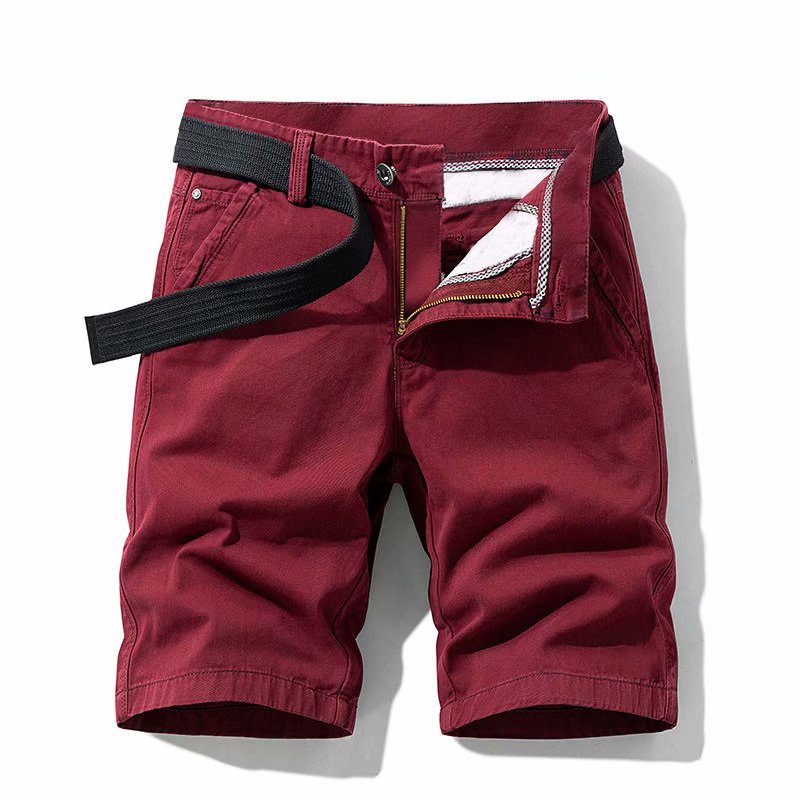 Men Cotton Black Seluar Pendek Lelaki Casual Pants Men Slim Fit 5 Color ...