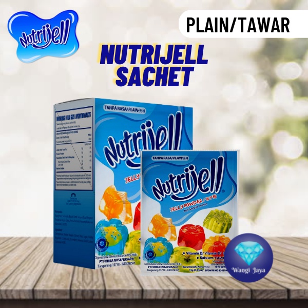 Nutrijell Jelly Powder Plain 10 GR (1 box)/Nutrijel (1 box) | Shopee ...