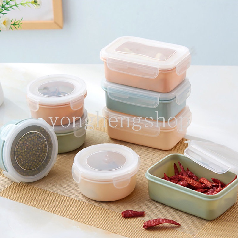 Fruit Food Container Mini Fresh-keeping Box with Lid Kids Lunch Bento ...