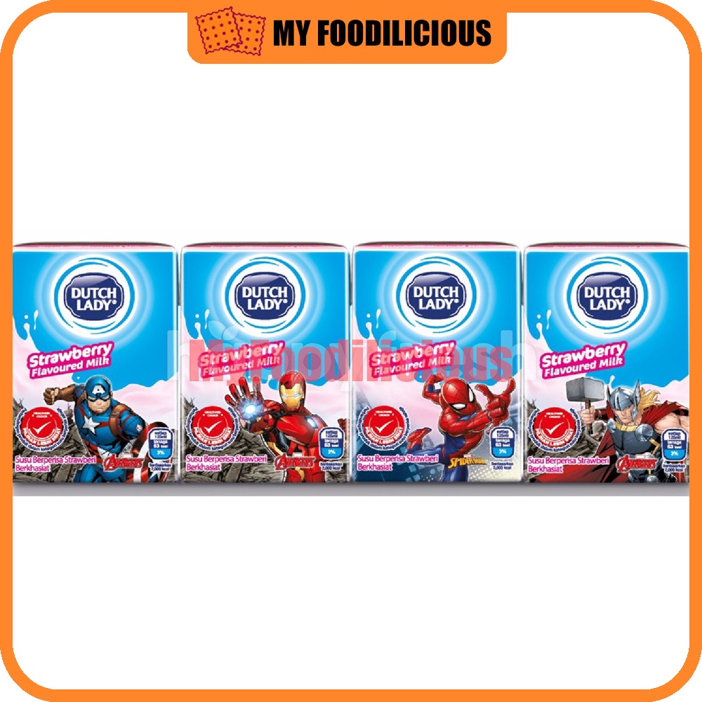 Frozen/ Marvel Dutch Lady Kids Milk Random Design 125ml x 4pcs ...