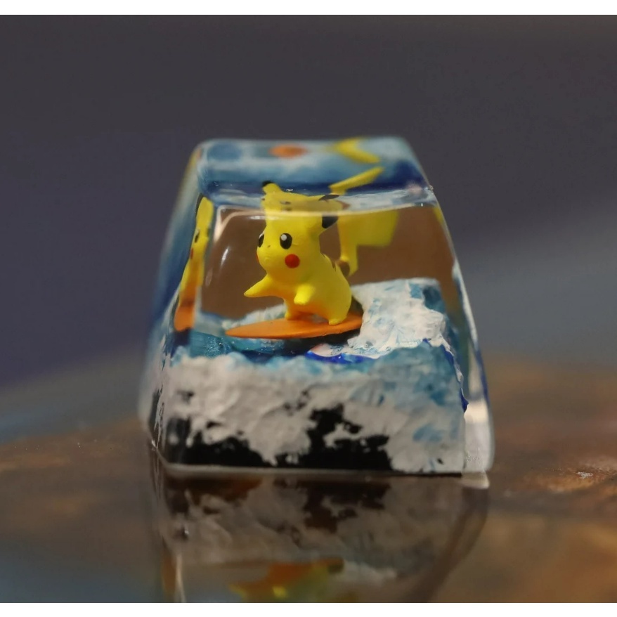 Super Cute Surfing Pikachu Keyboard Buttons, Pokemon Retail Keyboard ...