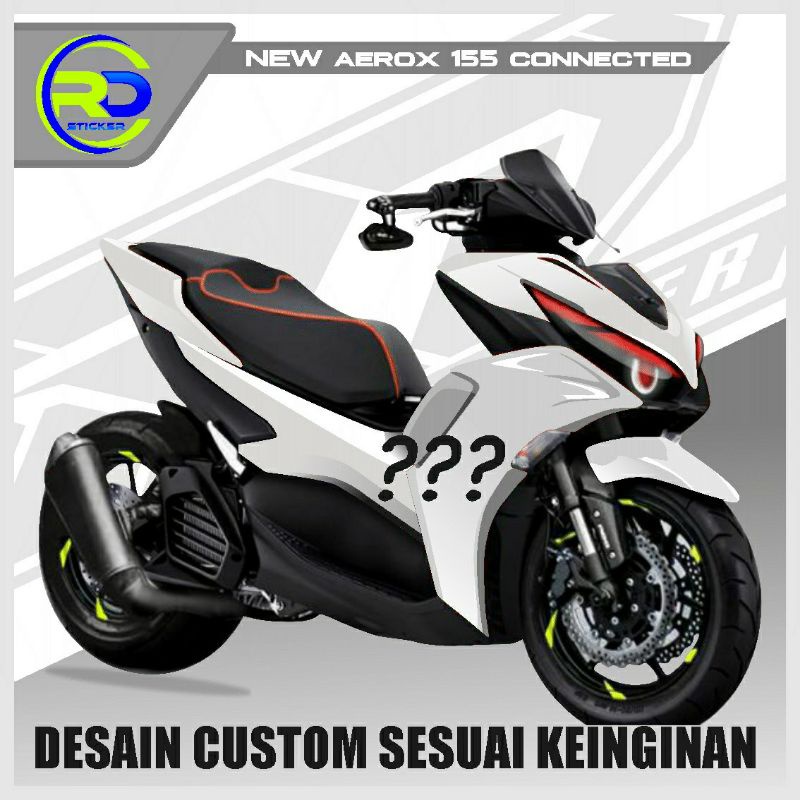 Decal sticker new aerox connected/aerox old custom | Shopee Singapore