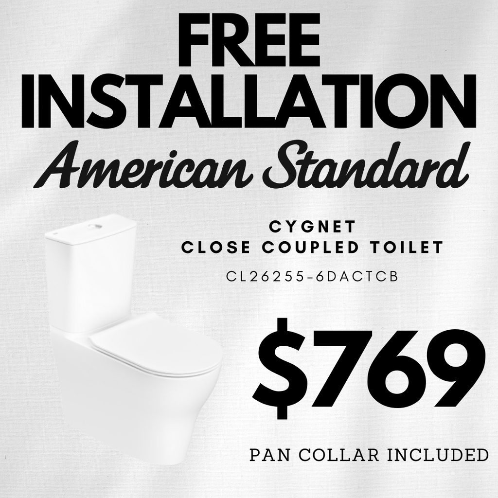 FREE INSTALLATION Vortex Flush American Standard Toilet Bowl Water ...