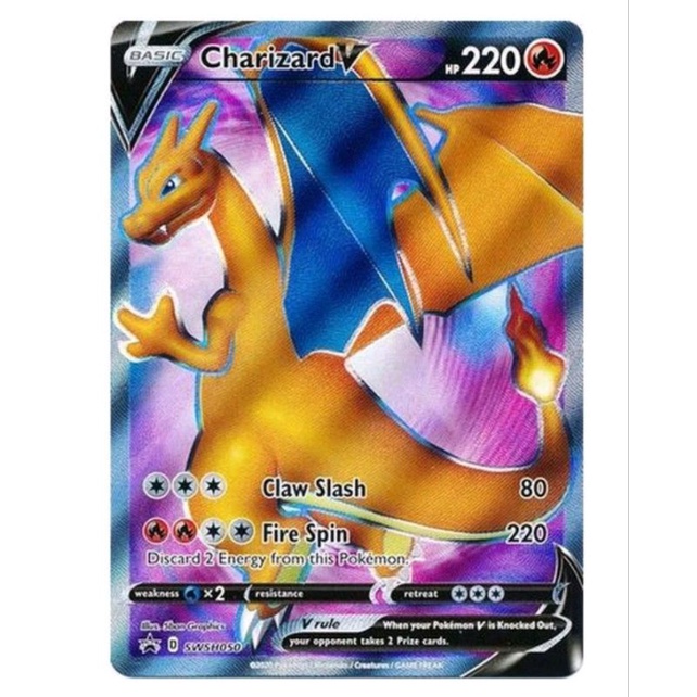 Pokemon TCG Charizard V SWSH050 Champion's Path | Shopee Singapore