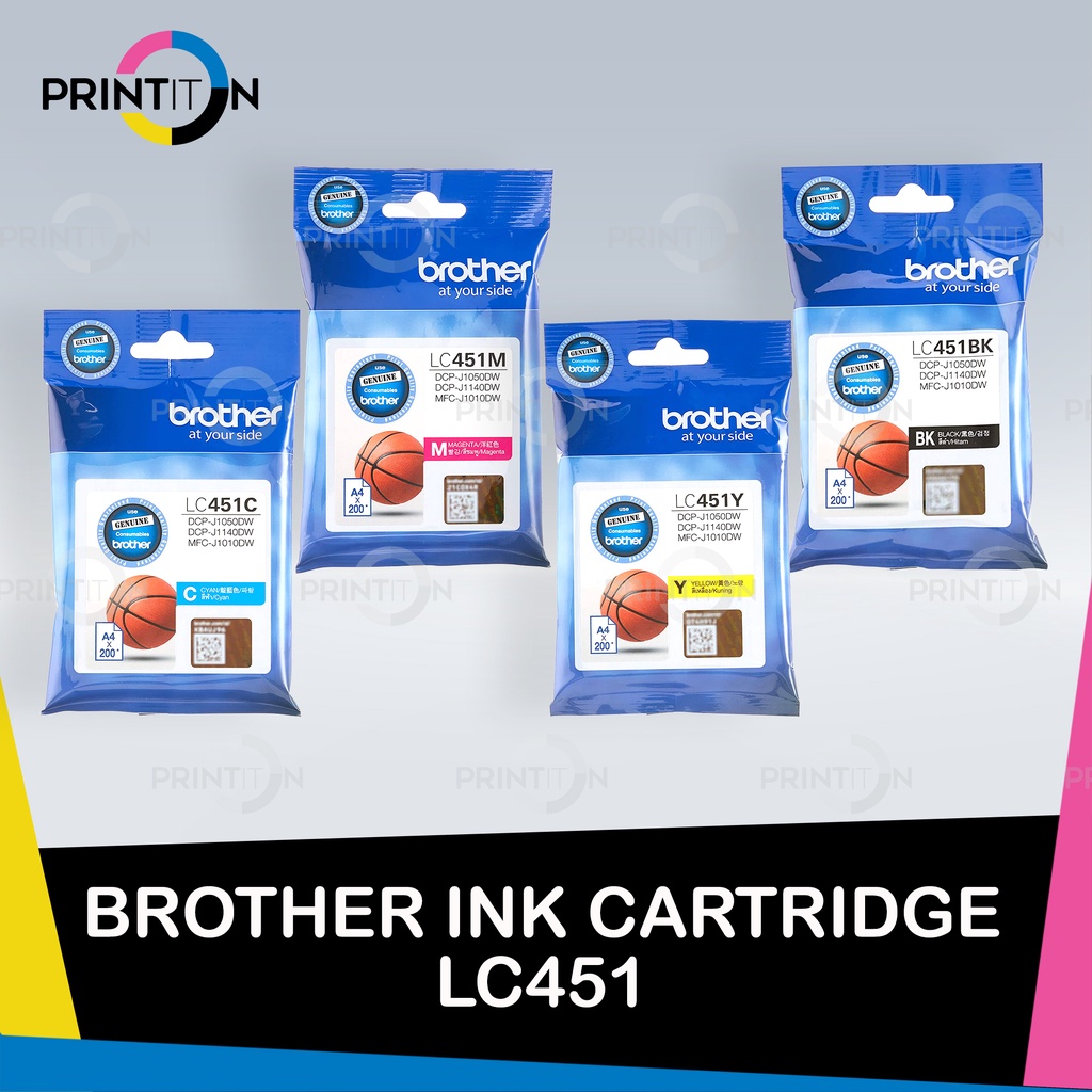 [Original] Brother Ink LC-451 LC451 LC-451XL LC451XL 451 451 XL Black ...