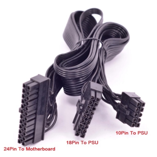 Full Modular ATX 18Pin + 10Pin PSU to Mobo Cable | 20+4Pin Power Supply ...