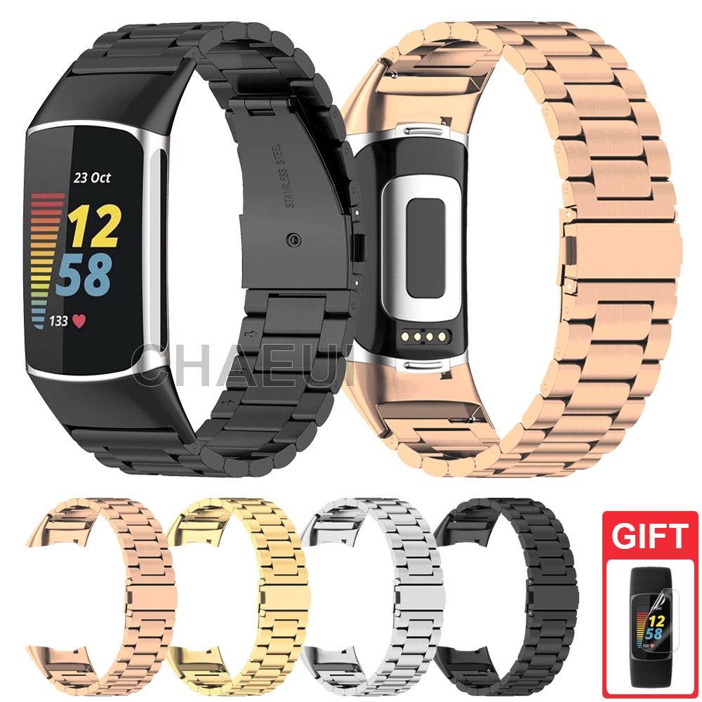 Stainless Steel Strap Metal Bracelet For Fitbit Charge 5 / Charge 6 ...
