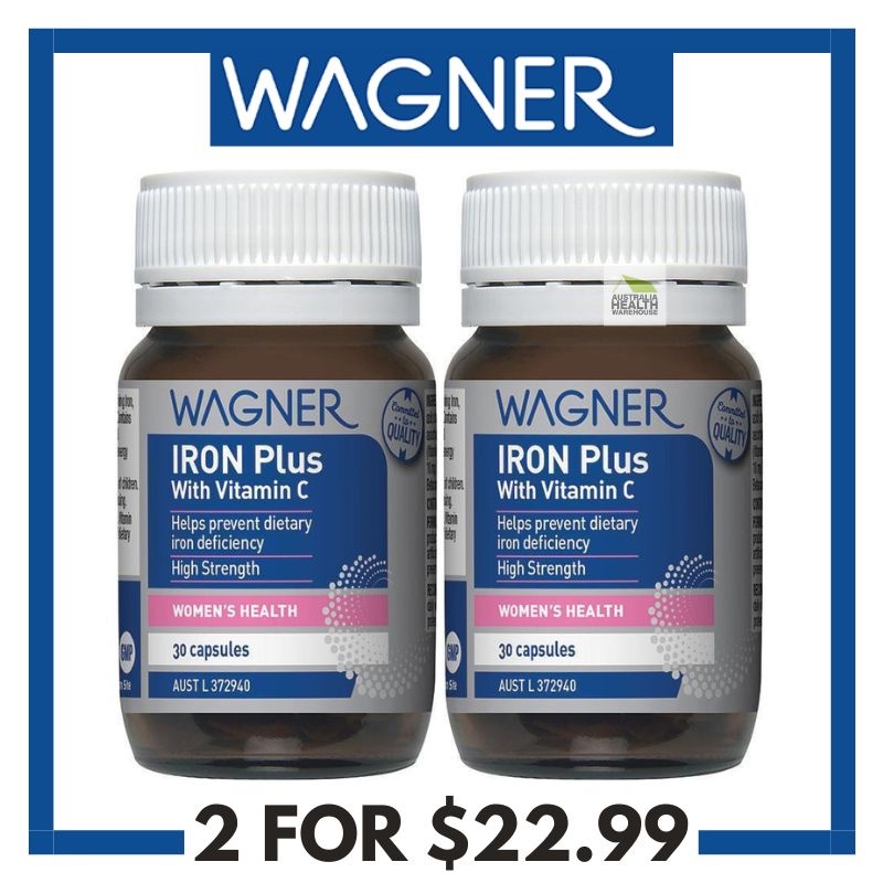Wagner Iron Plus 30 Capsules with Vitamin C (2pcs) September 2024 | Shopee Singapore