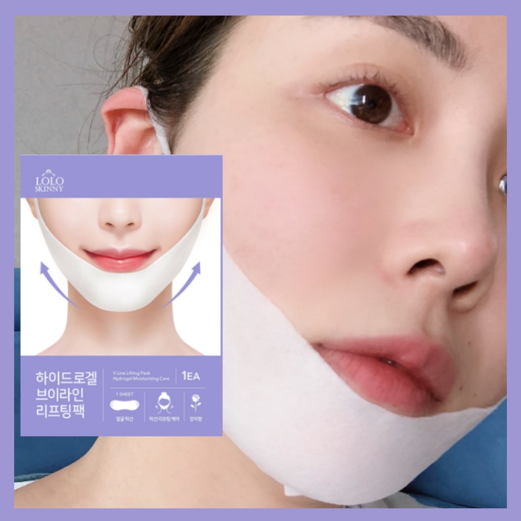 (quick effect) Lolo Skinny Hydrogel Chin V-Line Lifting Spotted Wrinkle ...