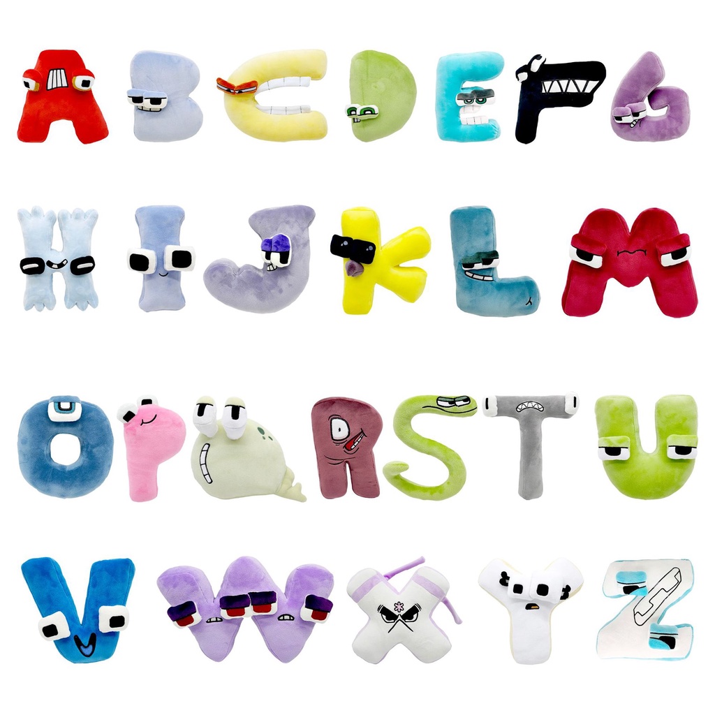 26 PCS Alphabet Plush Toy Alphabets Alphabet Lore Stuffed Doll ...