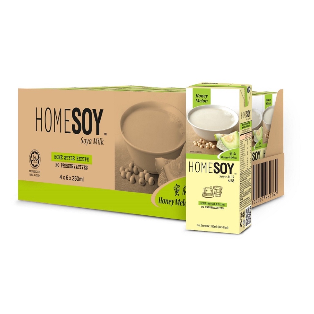 Homesoy Soya Milk Honey Melon (24 X 250ml) | Shopee Singapore