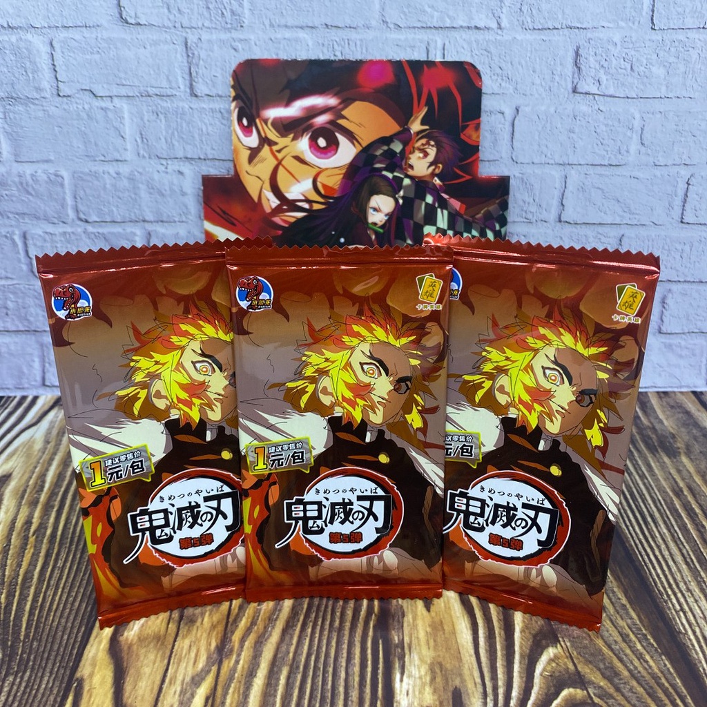 Demon Slayer Collection Card Game Red Booster Pack Box Sachet | Shopee ...