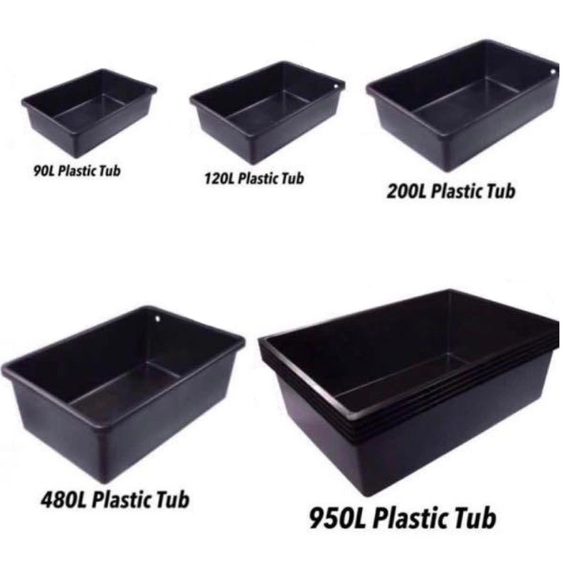 Guppy Plastics Industries Plastic Tub for multipurpose use for outdoors or indoors aquarium ...