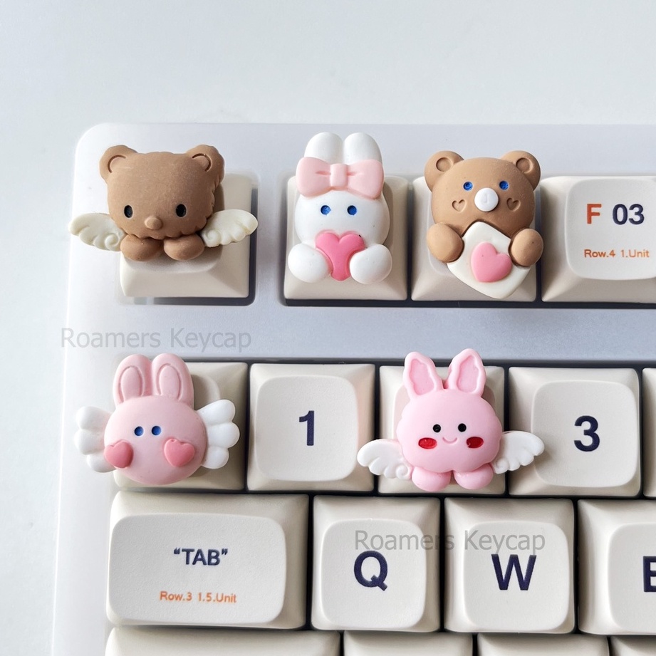 Odd Mechanical Keyboard Button Bear Rabbit Odd Keycap | Shopee Singapore