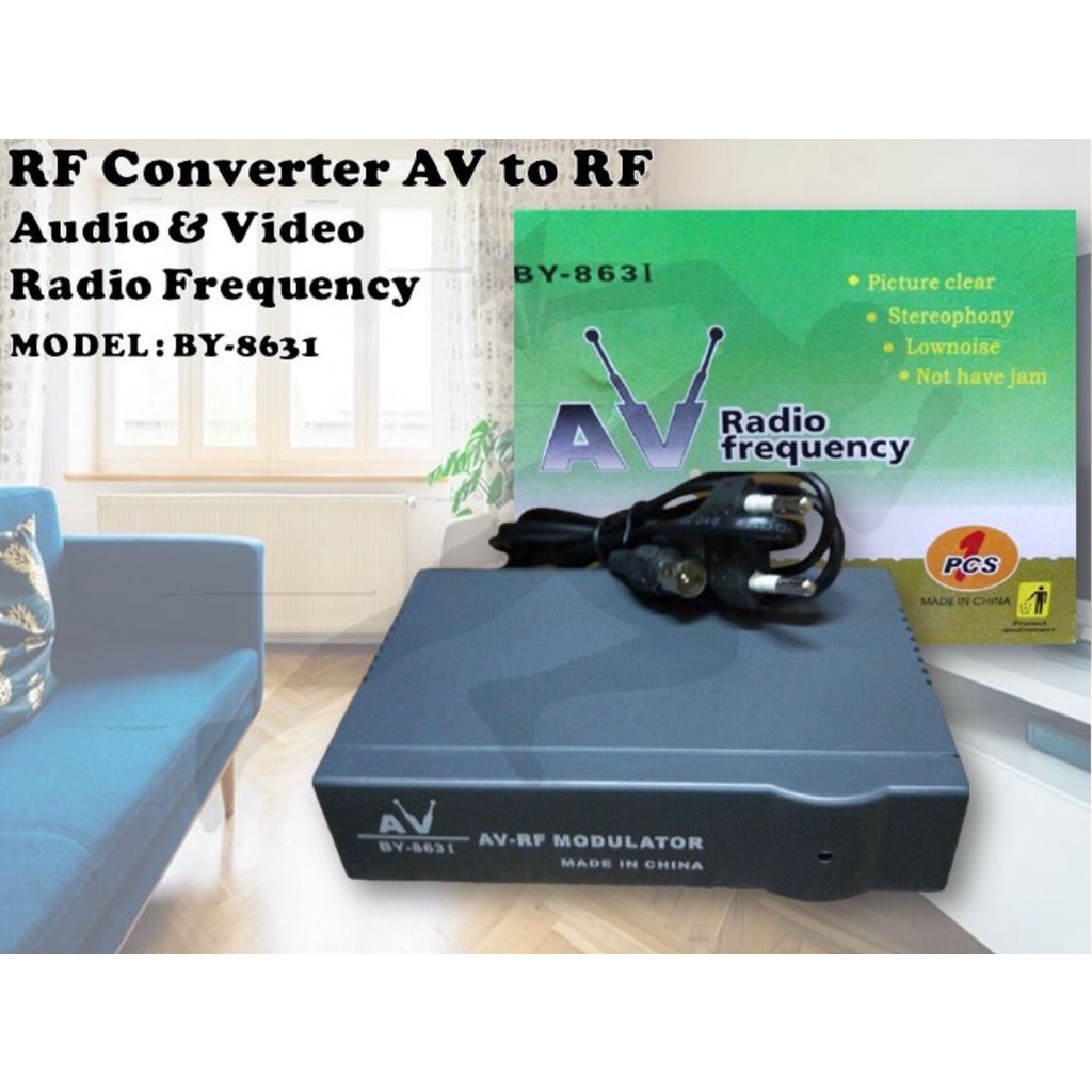 RConverter AV to RF Signal VCD or DVD Audio and Video to Radio Frequency / AV Radio Frequency ...