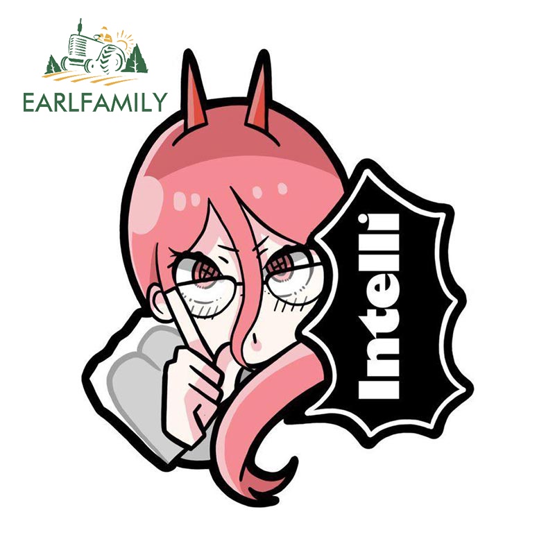 EARLFAMILY 13cm x 12.1cm Chainsaw Man Power Anime Car Sticker Fashion ...