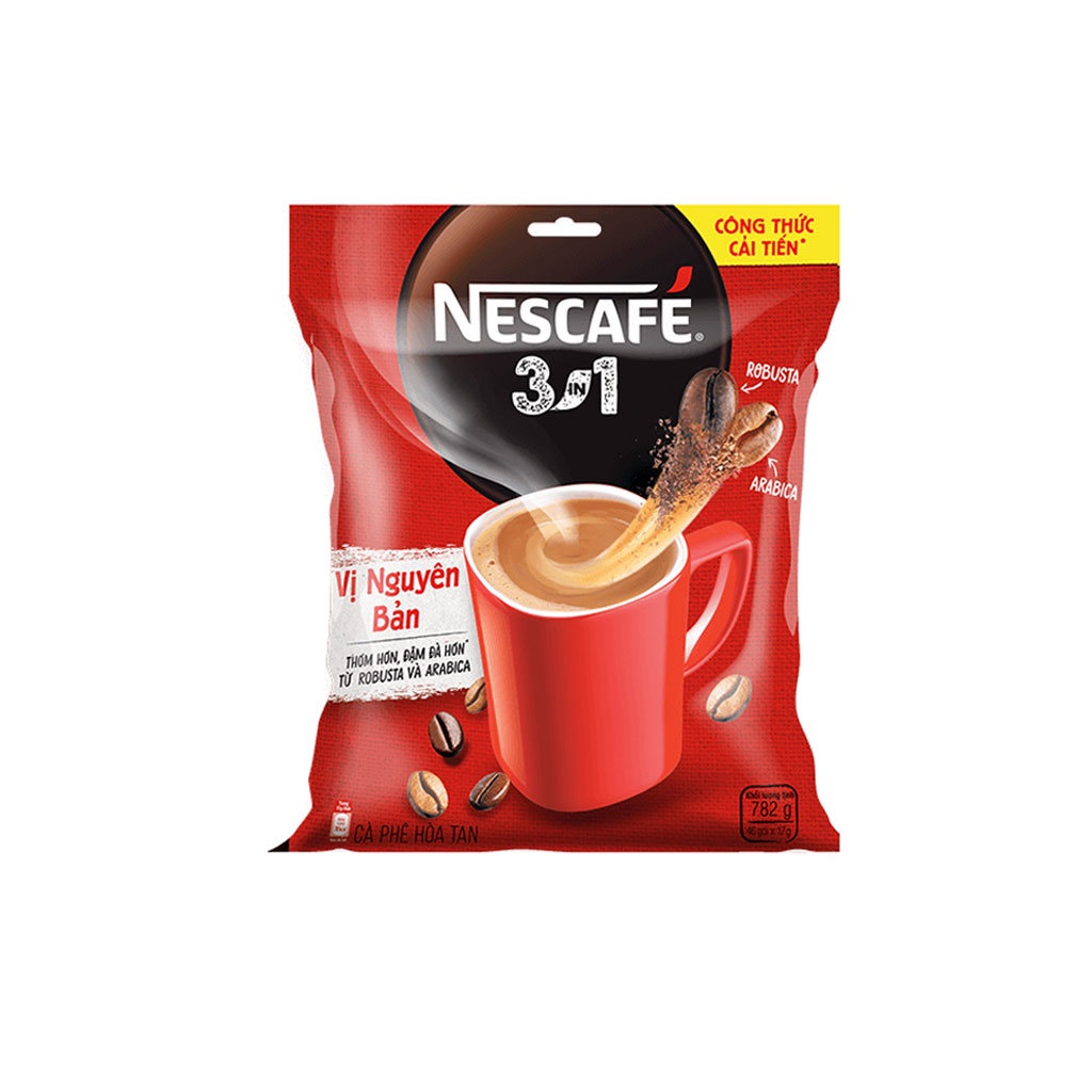 Nescafe 3in1 instant coffee Original Flavor 46 packs x 17g | Shopee ...