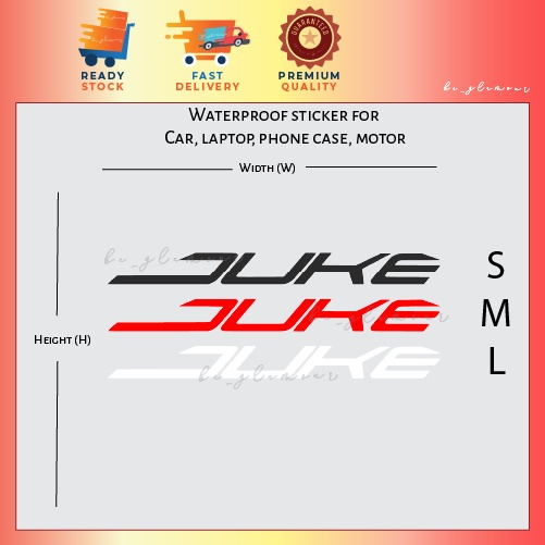 KTM DUKE Sticker Reflective stiker racing motorsport superbike pantulan ...