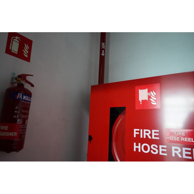 Fire Safety Signage. Regulation Compliant Stickers for Guiding ...