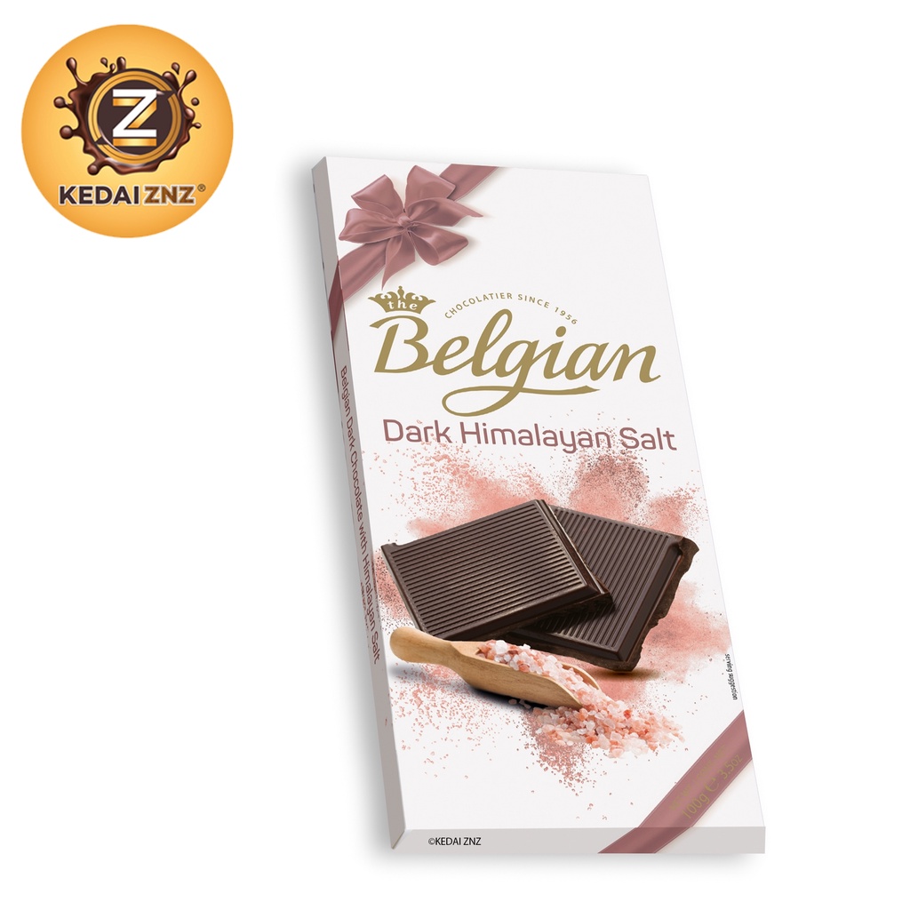 Chocolate Belgian Dark Himalayan Salt Chocolate Bar 100g Coklat ...