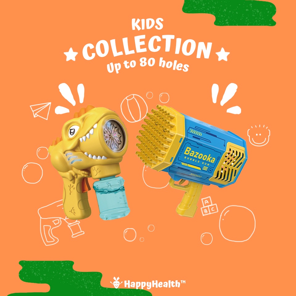 Kids Toy Bubble Machine Gun 8 I 10 I 32 I 69 I 80 Holes | Bazooka ...