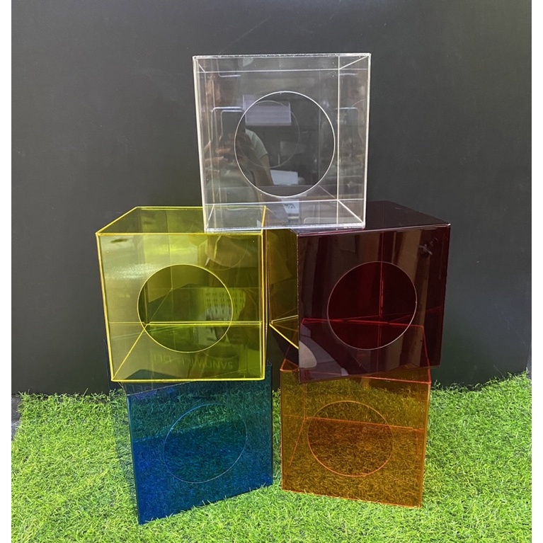 Lucky Draw Box Transparent 20x20x20. | Shopee Singapore