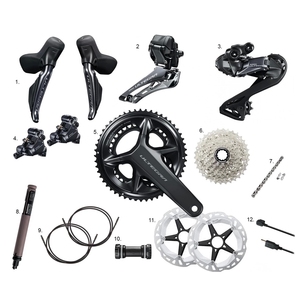 [SG Local Stock] Shimano Ultegra Di2 R8170 Disc Brake 12 Speed Groupset ...