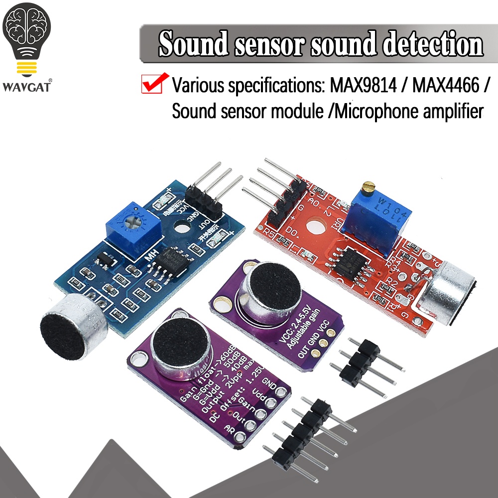Sound sensor module sound control sensor MAX4466 MAX9814 switch detection whistle switch ...