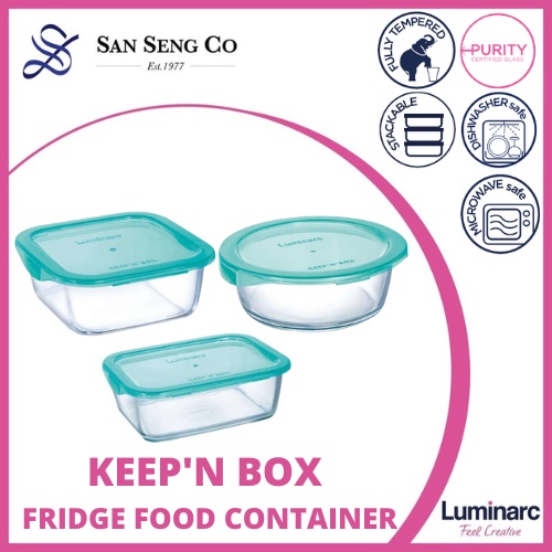 San Seng Luminarc Keep'n Box - Tempered Glass, Food storage box ...