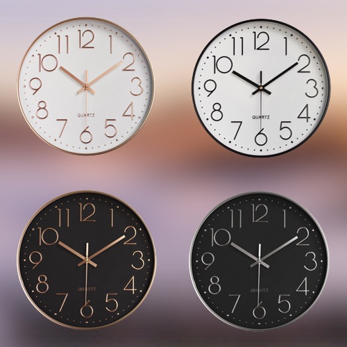 Minimalist Wall Clock Series l Quartz Durable & Silent Digital Wall ...