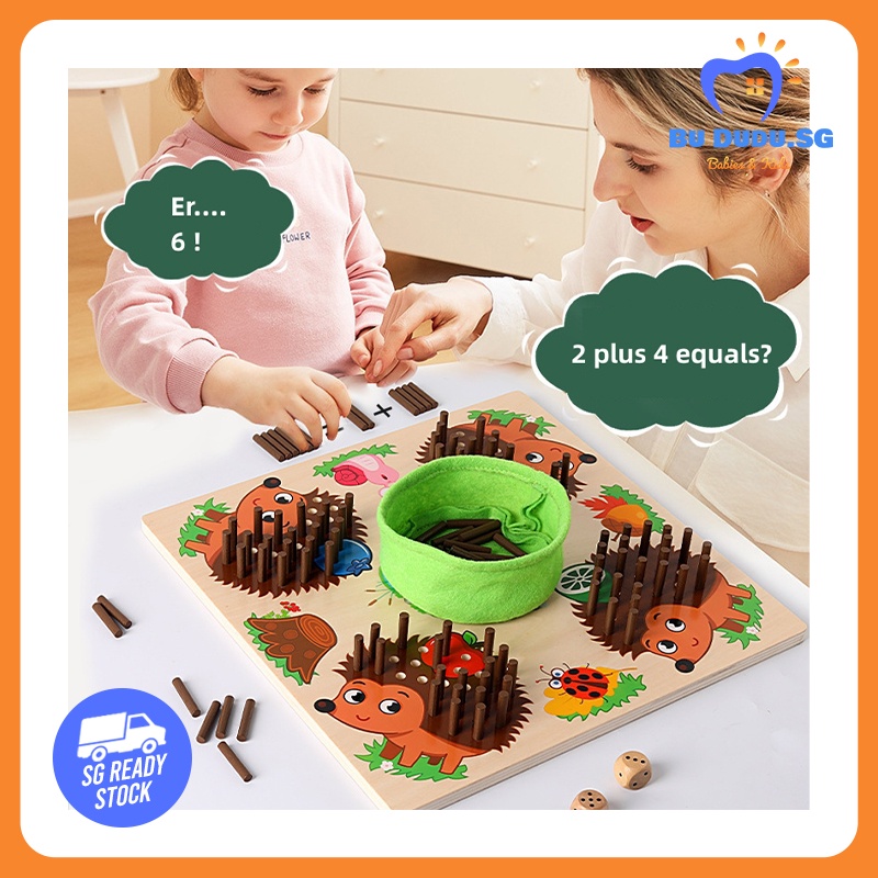 Hedgehog Math Game Children Maths Educational Board Games Student ...