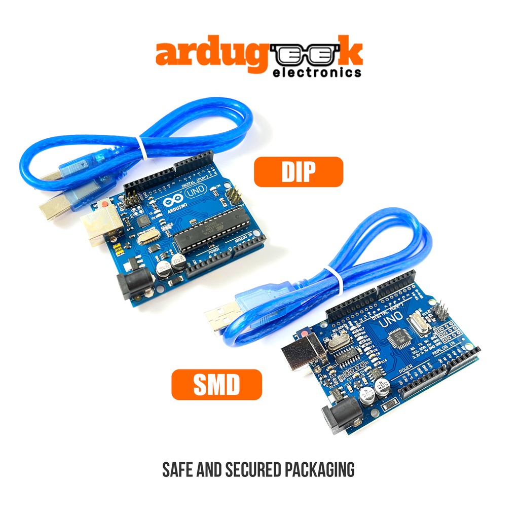 Arduino UNO R3 DIP SMD ATMEGA328P 16U2 CH340 Chip Development Board ...