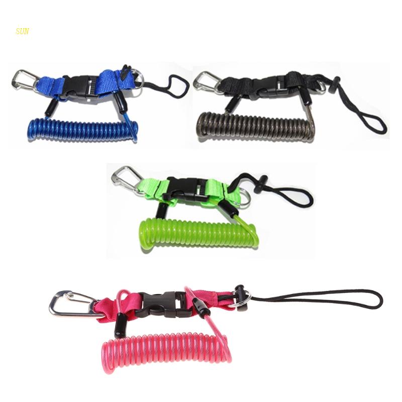 SUN Underwater Diving Scuba Snappy Coil Camera Light Torch Lanyard Clip ...