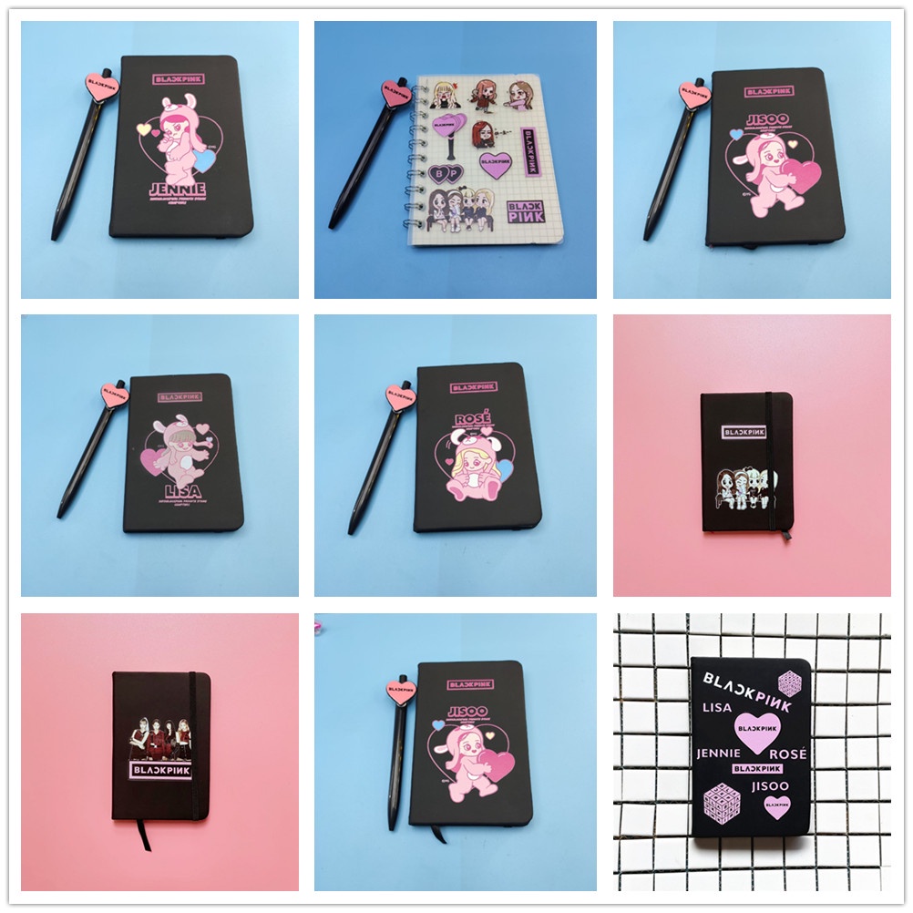 Korean Girl Group LISA JENNIE JISOO Aidou Cartoon Notebook Notepad ...