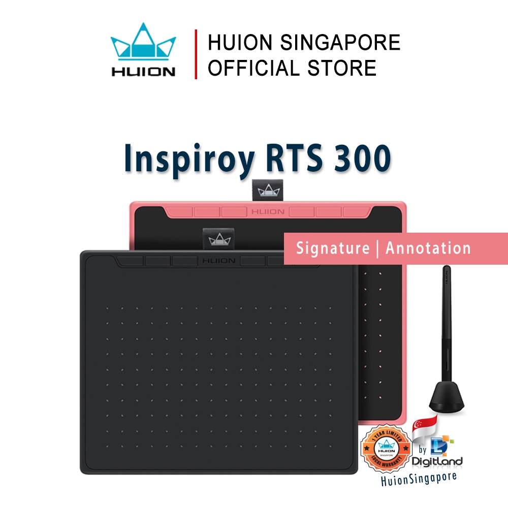 Huion Singapore Inspiroy RTS-300 best for students and beginner | Signature Annotation | comes ...