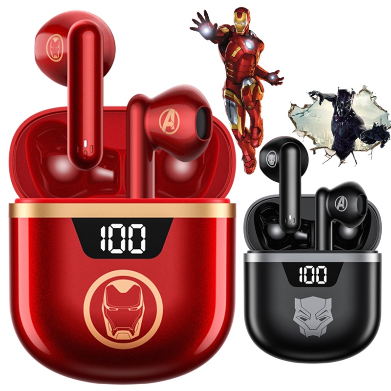 Marvel Wireless Bluetooth Noise Cancelling Gaming Earbuds Headphones ...
