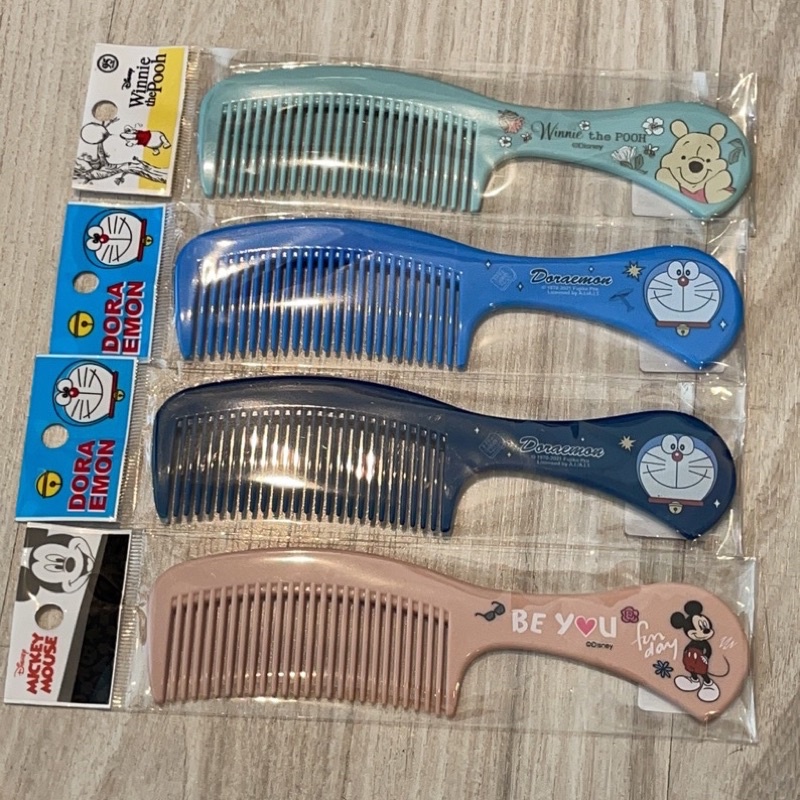 Disney Thai Cartoon Mickey Doraemon Pooh Comb Anti Static Cute Plastic ...