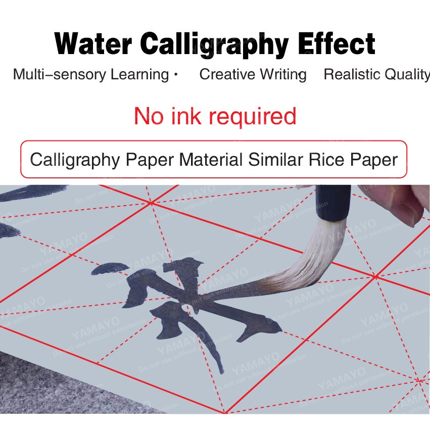 Magic No Ink Chinese Calligraphy Practice Writing Paper Grid Set ...